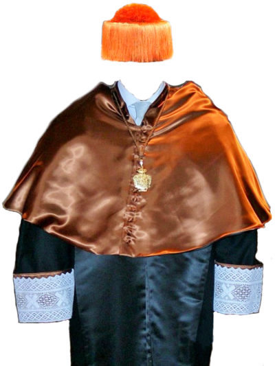 Traje para Doctorado completo Togas Muceta Puñeta y Birrete