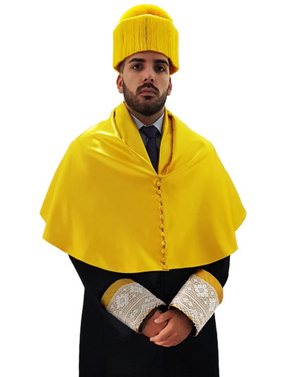 Traje para Doctorado completo Togas Muceta Puñeta y Birrete