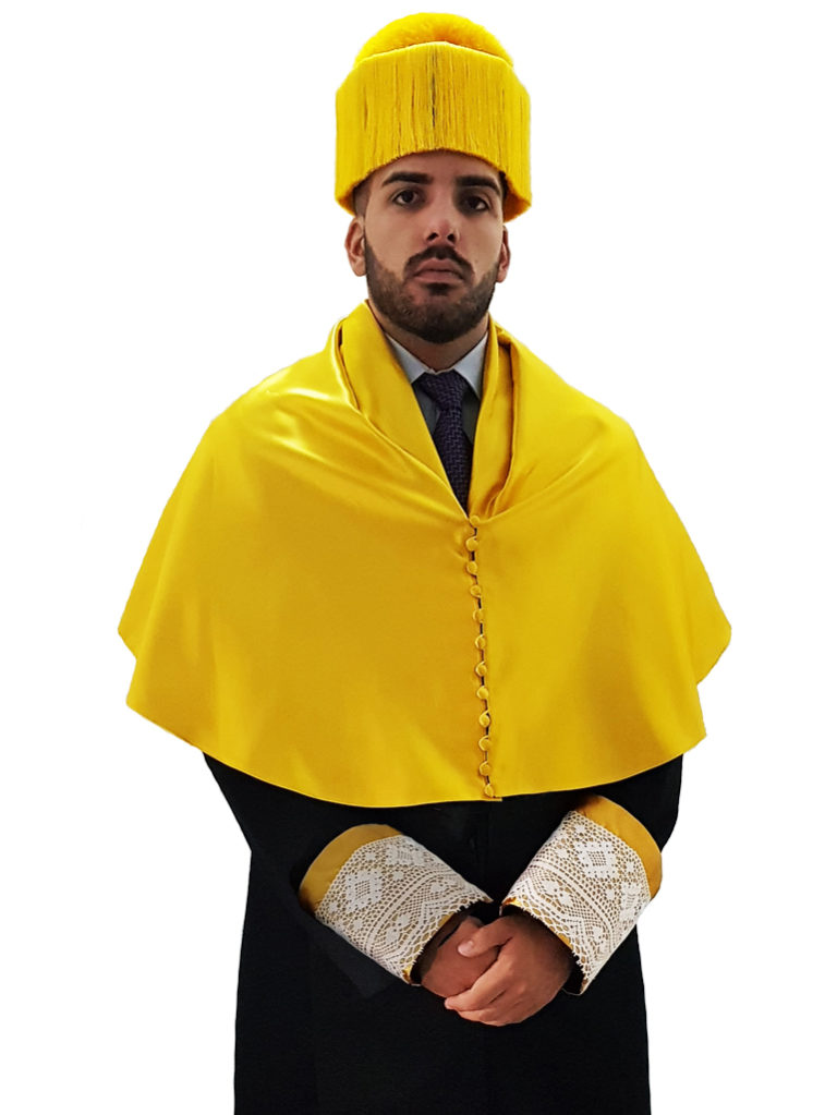 Traje para Doctorado completo Togas Muceta Puñeta y Birrete