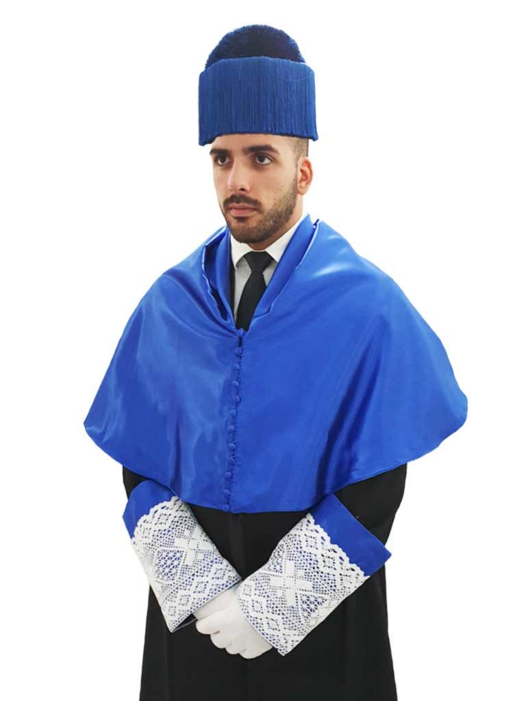 Traje para Doctorado completo Togas Muceta Puñeta y Birrete