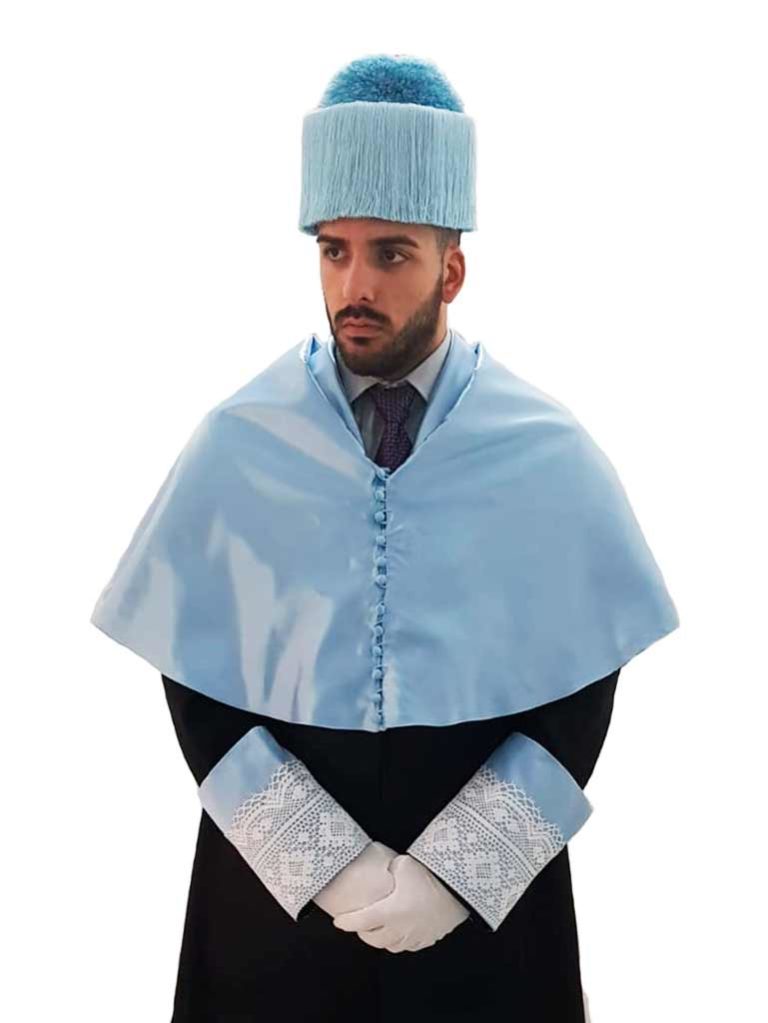 Traje para Doctorado completo Togas Muceta Puñeta y Birrete
