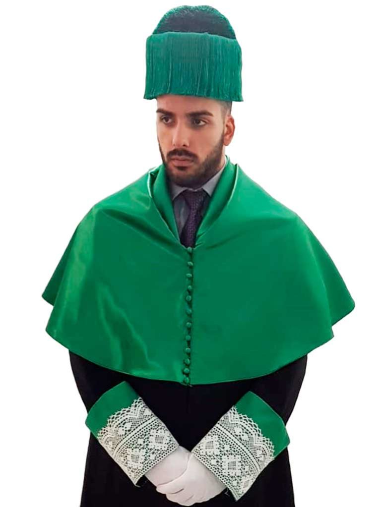 Traje para Doctorado completo Togas Muceta Puñeta y Birrete